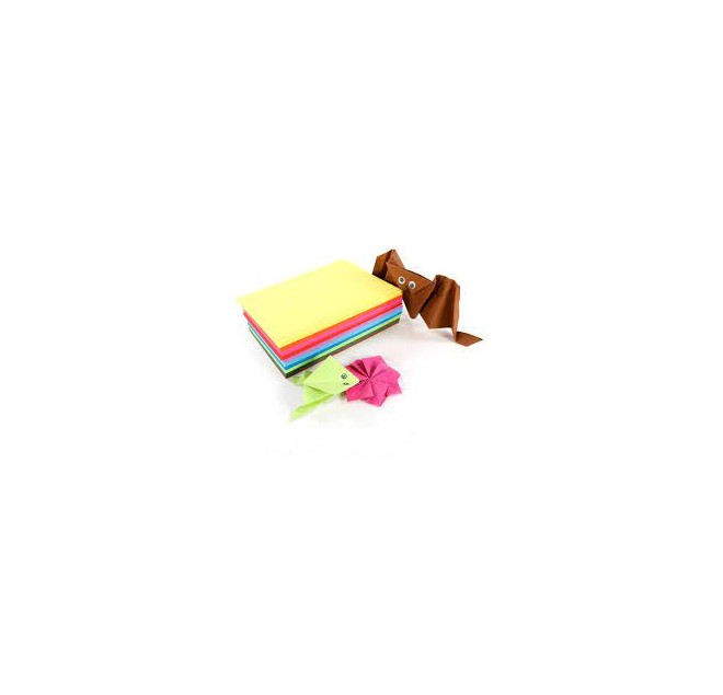 PAPEL ORIGAMI 15X15 C/500 FLS 10 CORES
